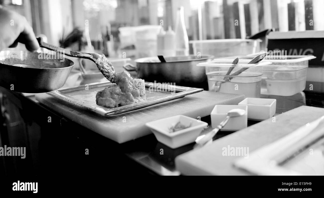 Chief getting ready for service Stock Photo - Alamy