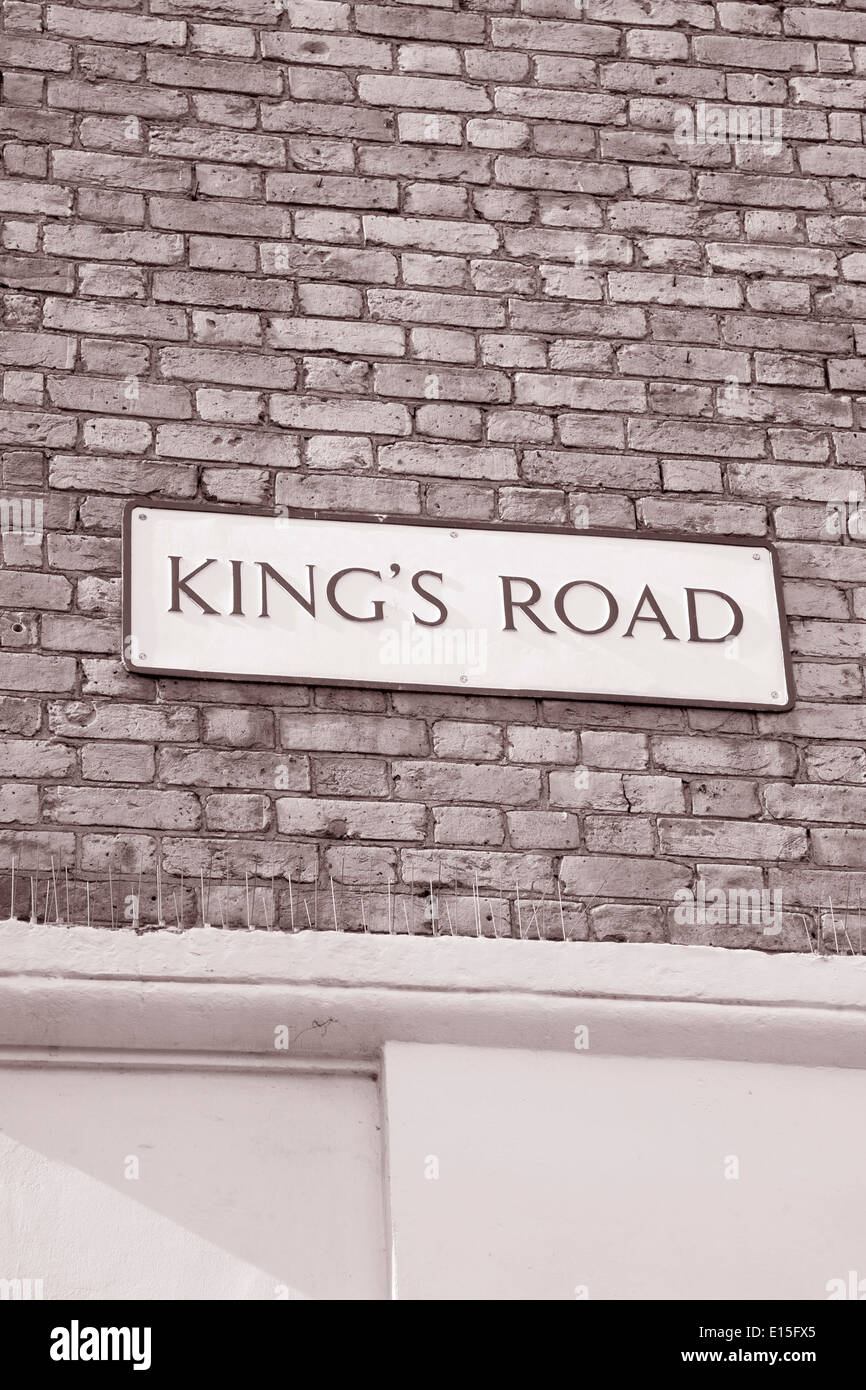 Kings road london black white hi-res stock photography and images - Alamy