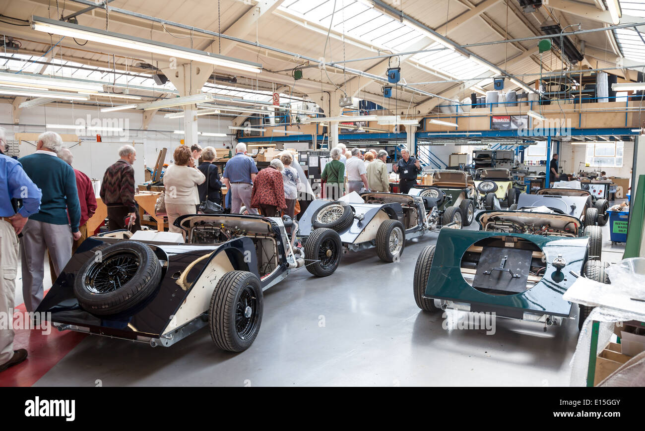 Cars being assembled by hand using Ash wood and Aluminium on the ...
