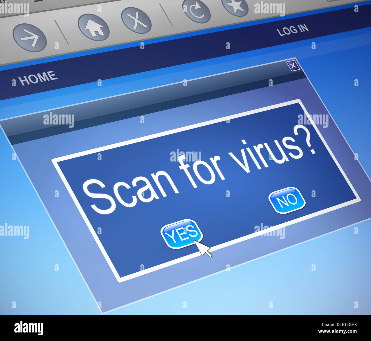 Virus scan concept Stock Photo - Alamy
