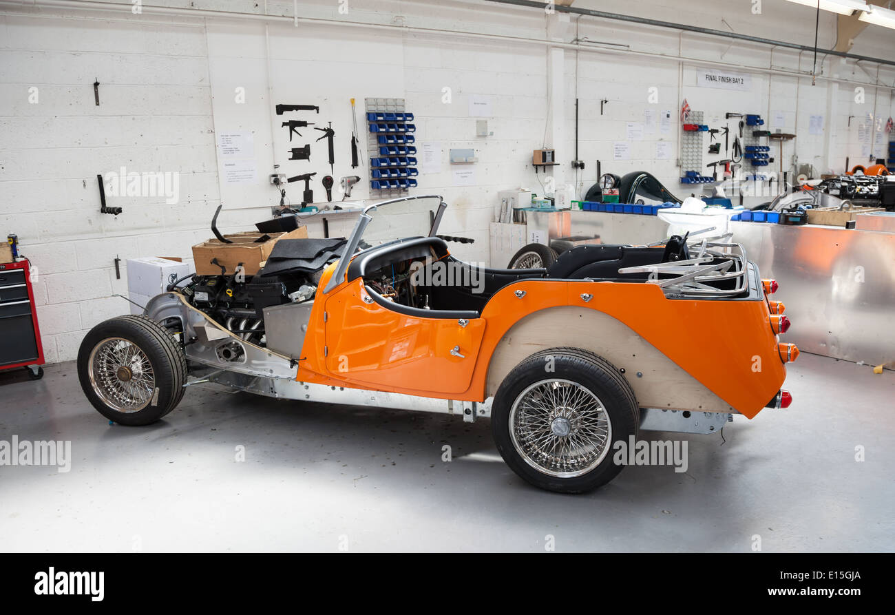 Cars being assembled by hand using Ash wood and Aluminium on the ...