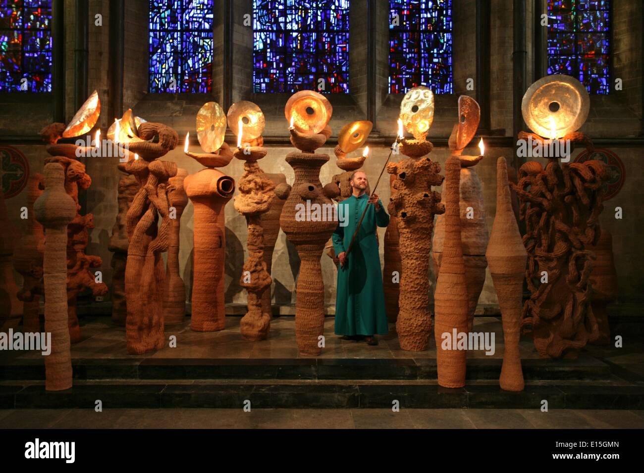 The apostles speaking in tongues lit by their own lamps hi-res stock ...
