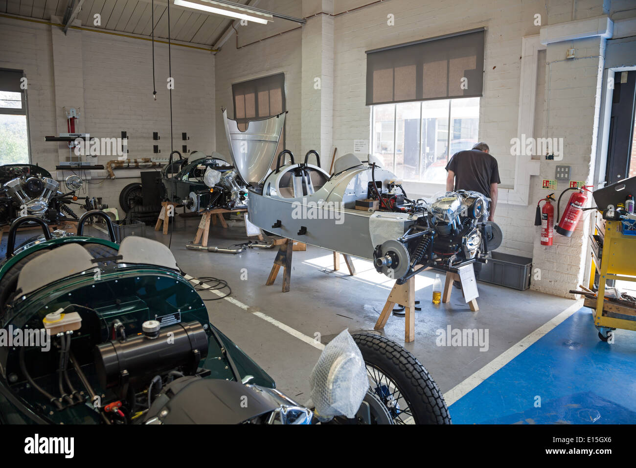 Cars being assembled by hand using Ash wood and Aluminium on the ...