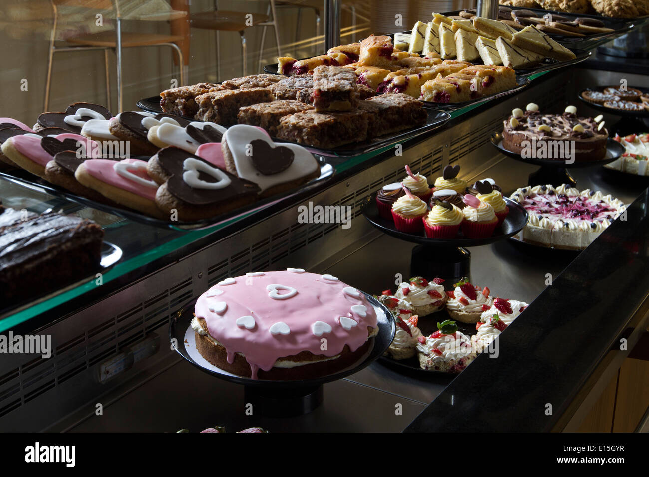 Cafe desserts counter hi-res stock photography and images - Alamy