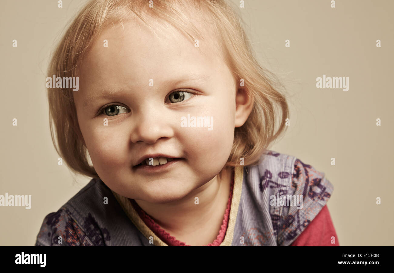 2-3 years old girl having fun Stock Photo - Alamy