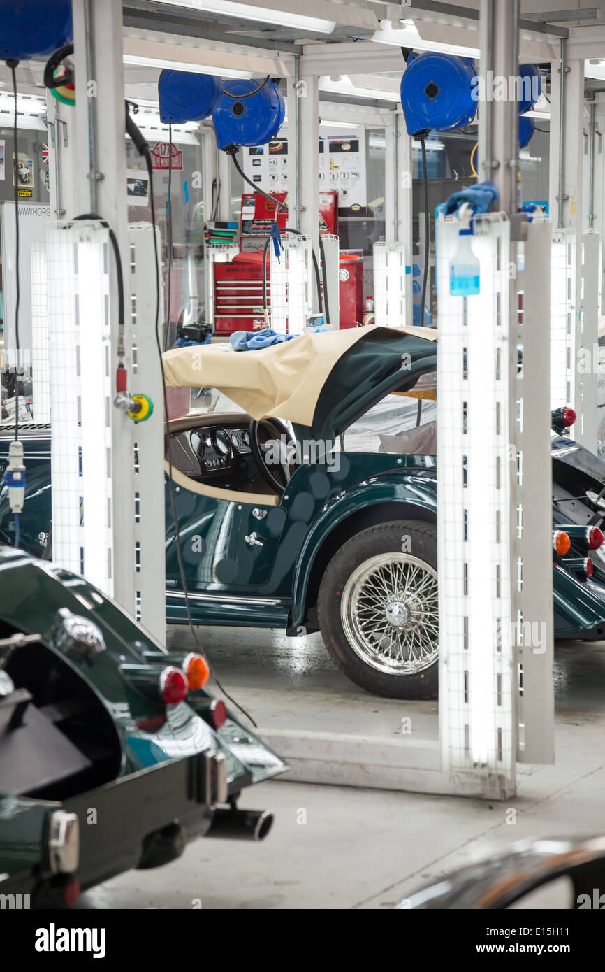 Cars being assembled by hand using Ash wood and Aluminium on the ...