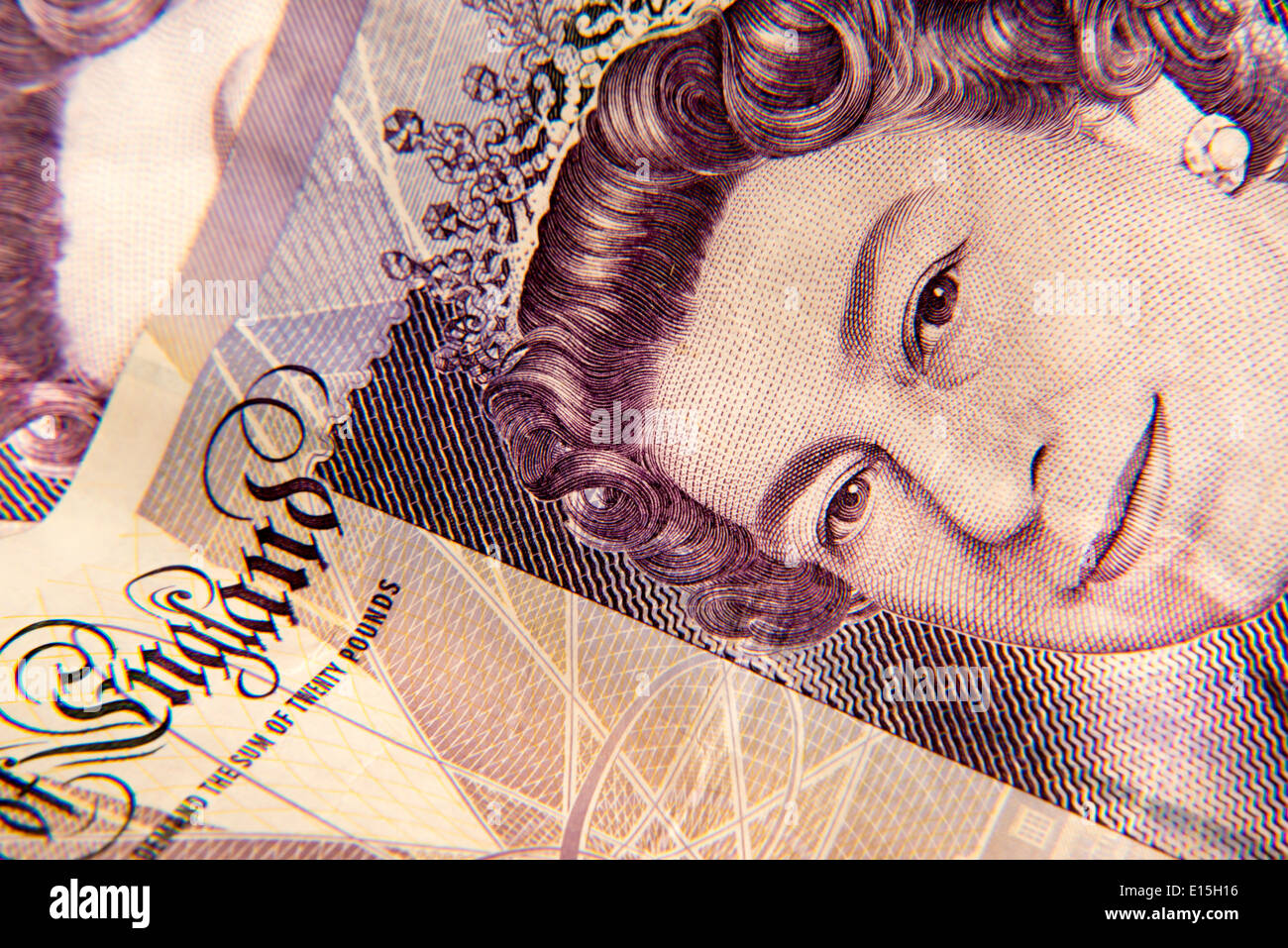 20 pound sterling note hi-res stock photography and images - Alamy