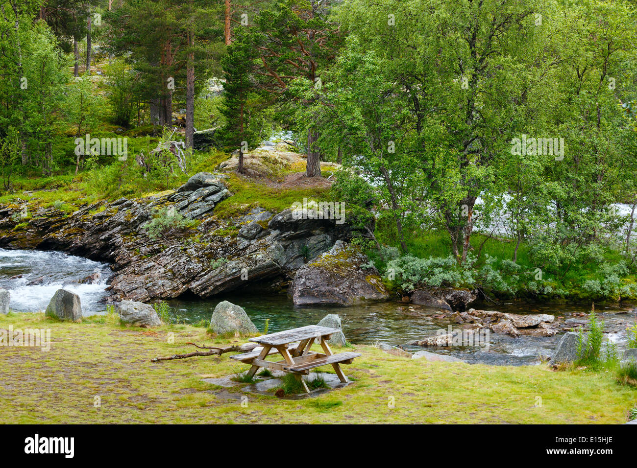 Summer mountain river view (near Stordal, Norge Stock Photo - Alamy