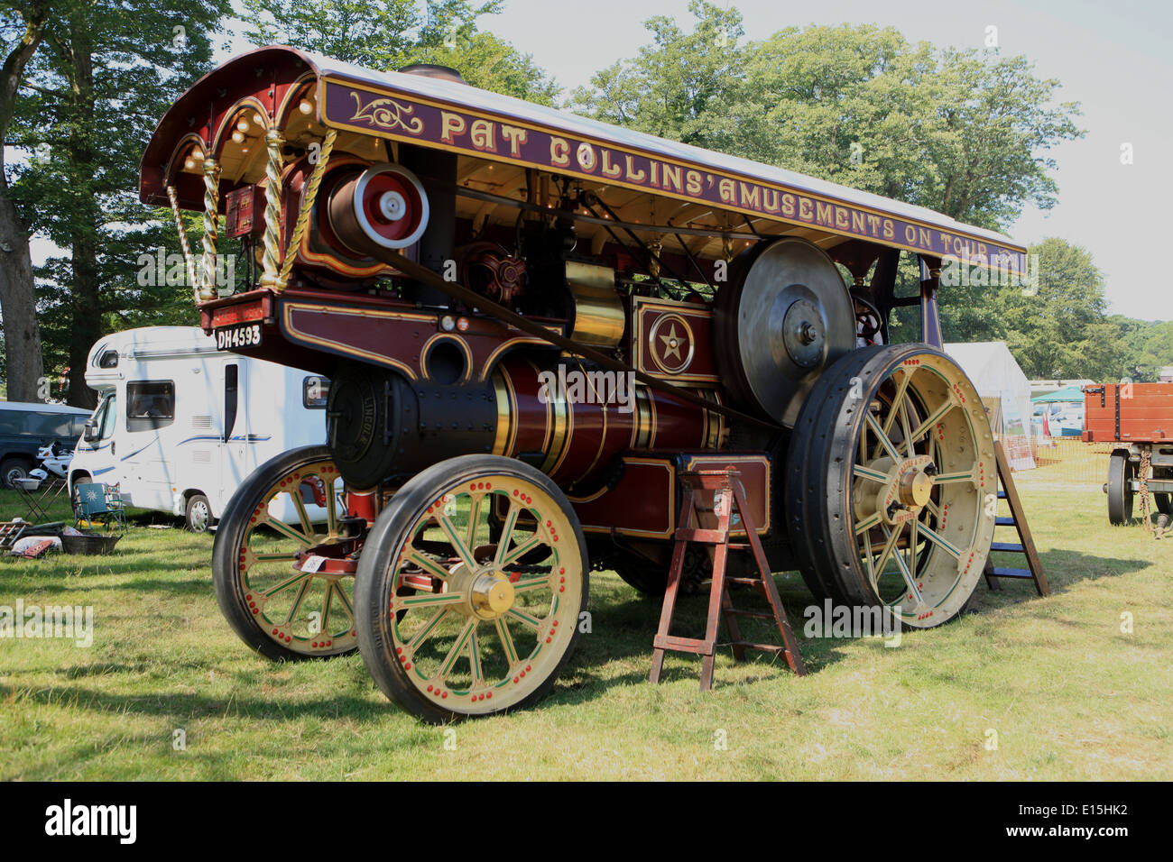 Steam engines at the annual rally at Boconnoc Estate near Lostwithiel ...