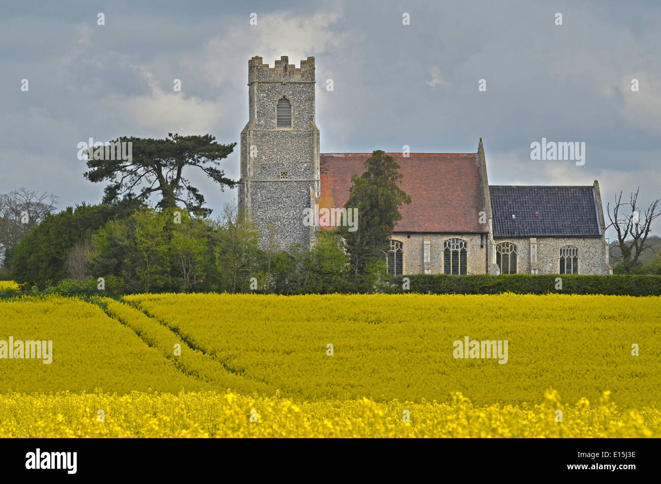 broome church norfolk england Stock Photo - Alamy