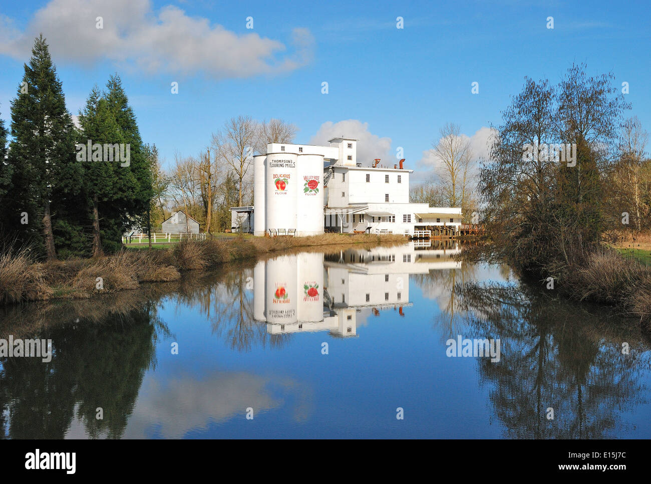 Thompson Flour Mill in Shedd Oregon is a Oregon State Heritage site was ...