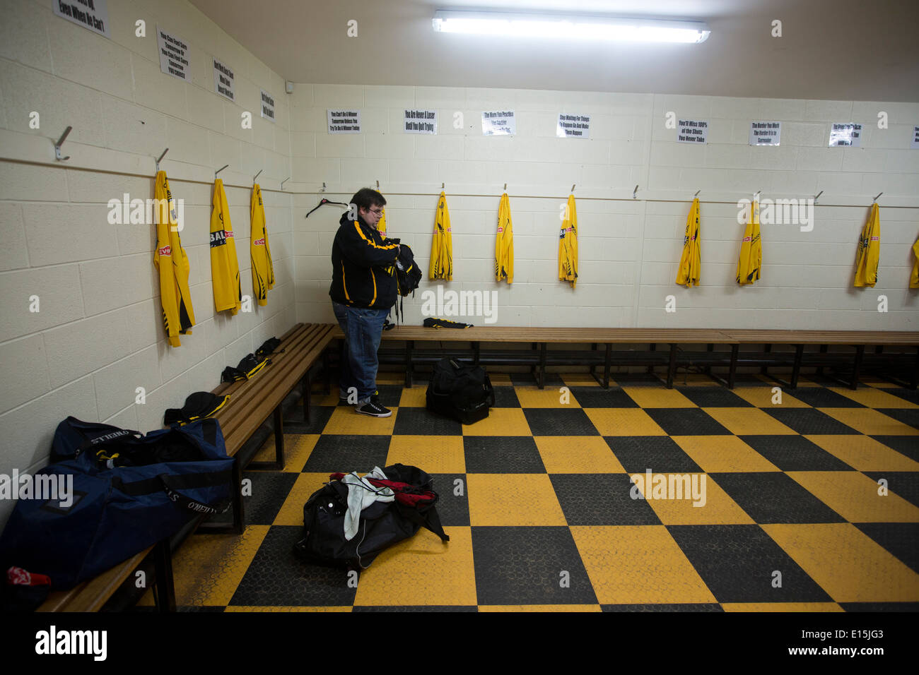 Changing room football hi-res stock photography and images - Alamy