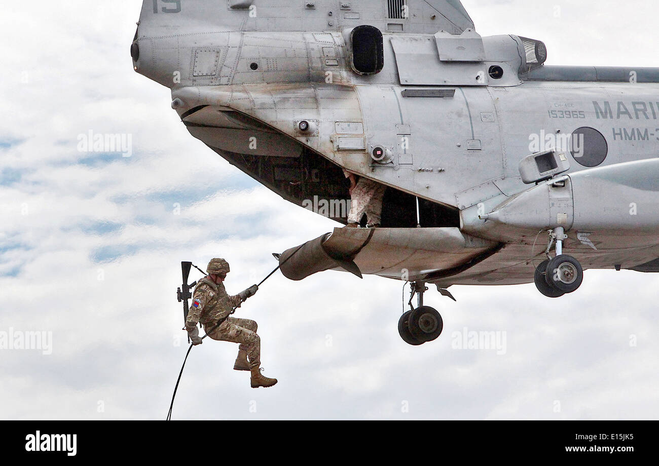 A British Army Commando with 148th Battery, 29th Commando Fire Stock ...