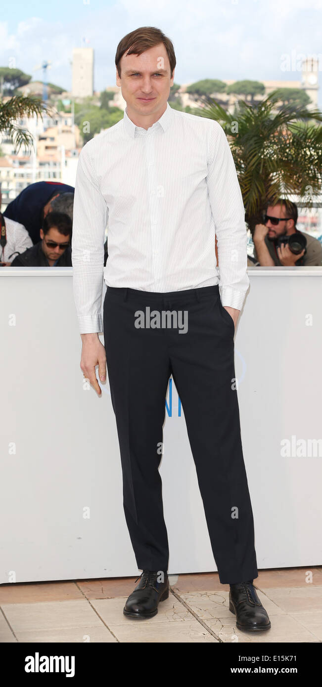 Cannes, France. 23rd May, 2014. German actor Lars Eidinger poses during ...