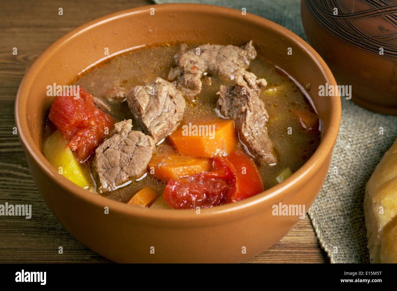 Old fashioned beef stew .homemade American beef stew.country cuisine ...