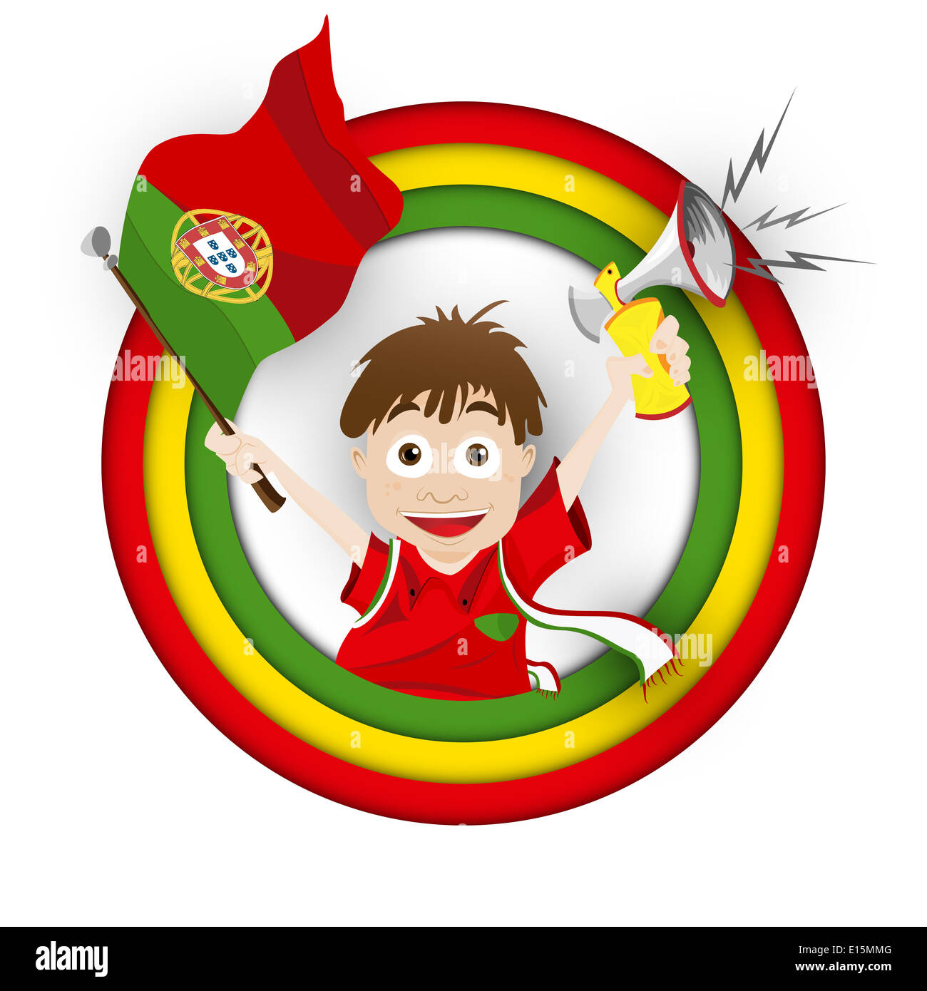 Portugal people waving Cut Out Stock Images & Pictures - Alamy