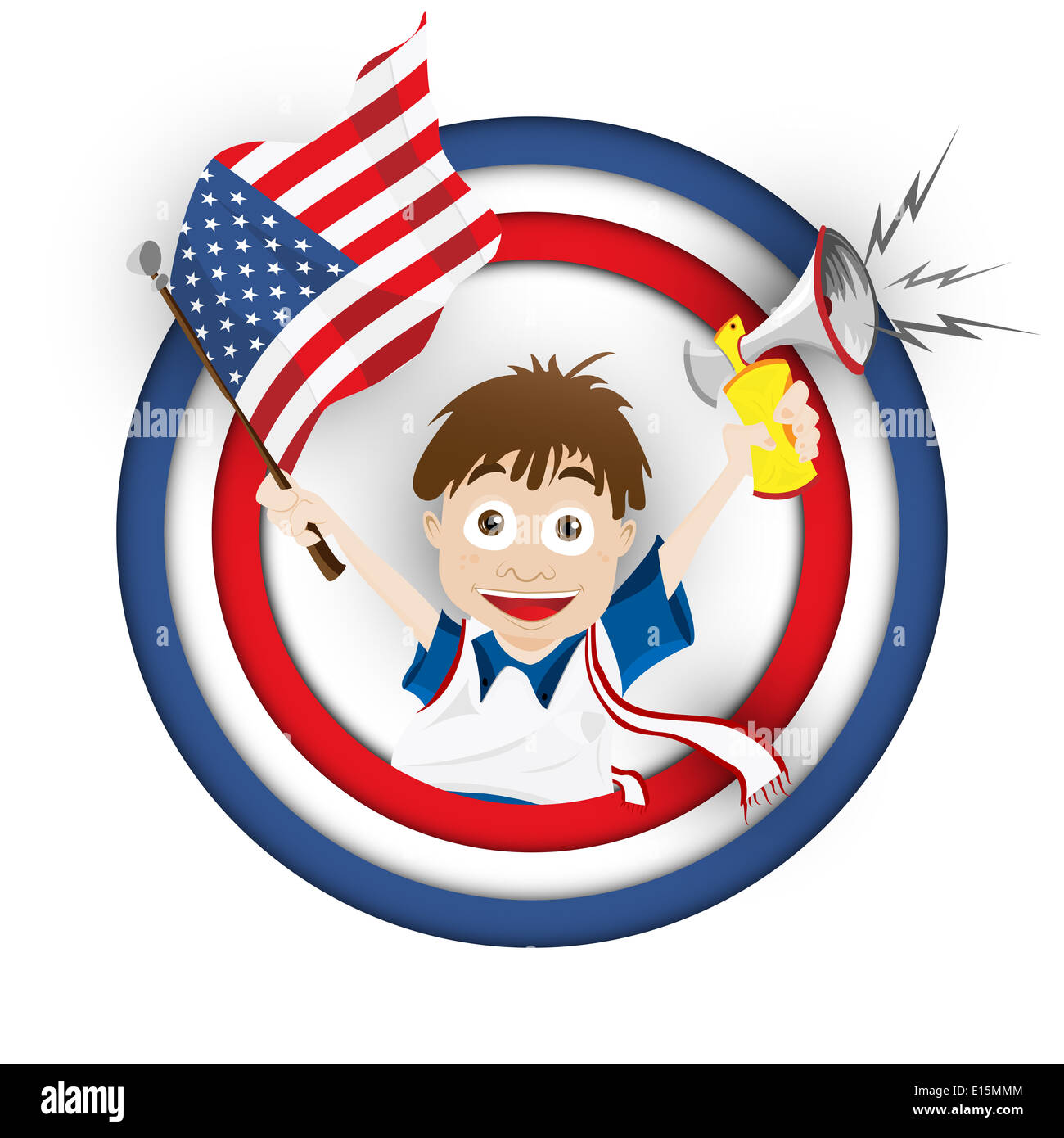 Us soccer fans cheering hi-res stock photography and images - Alamy