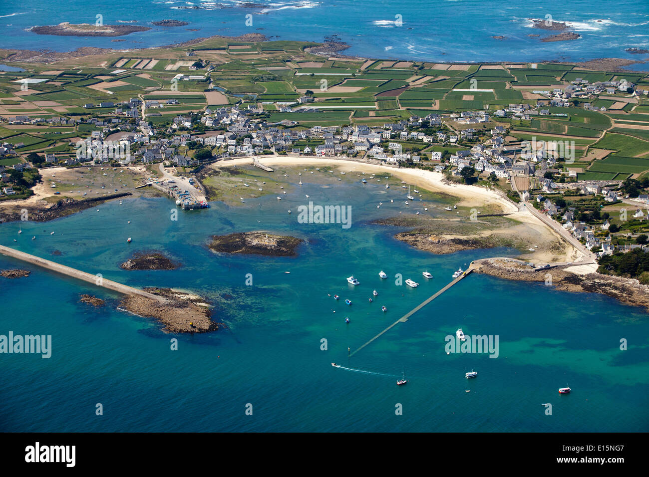 Batz island aerial view hi-res stock photography and images - Alamy