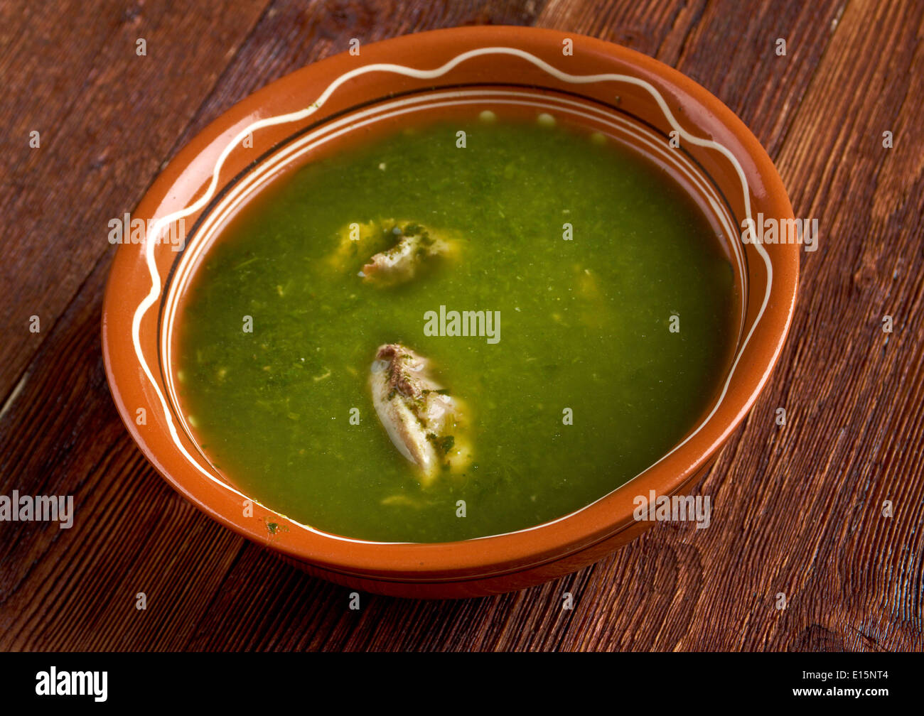 Mulukhiyah a vegetable in Middle Eastern and North African cuisine.used ...