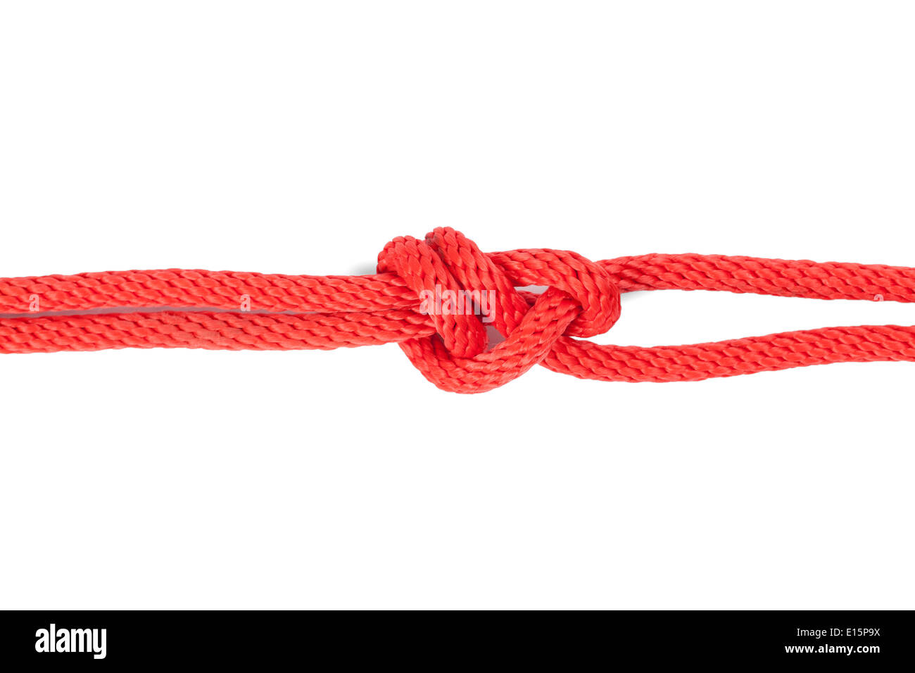 Sheet Bend Knot isolated on white background Stock Photo - Alamy