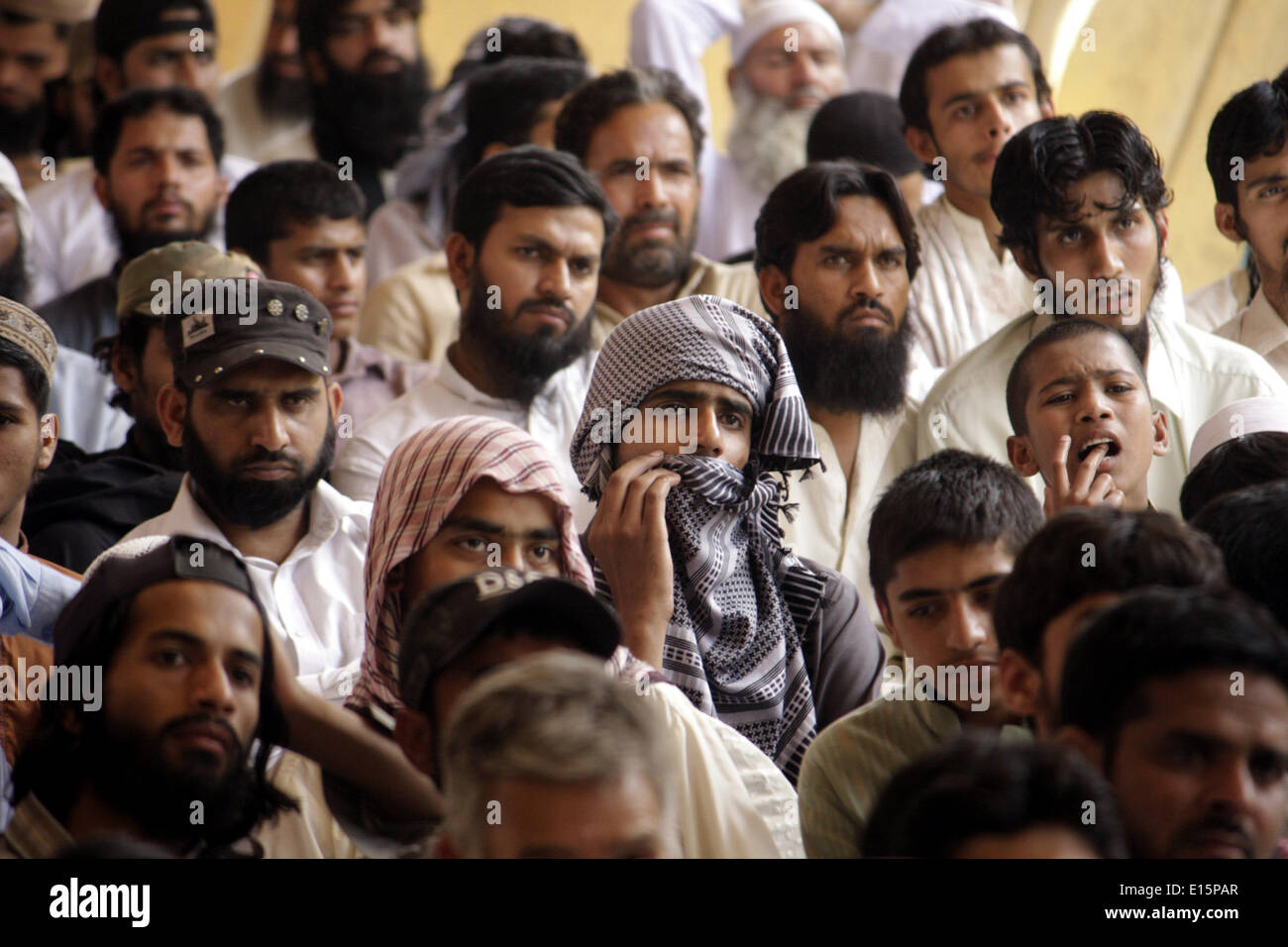 Lahore. 28th May, 1998. Supporters of Defense Pakistan Council attend a ...