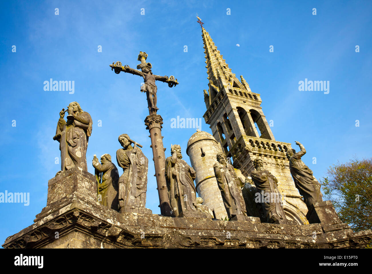 Breton road cross Stock Photo - Alamy
