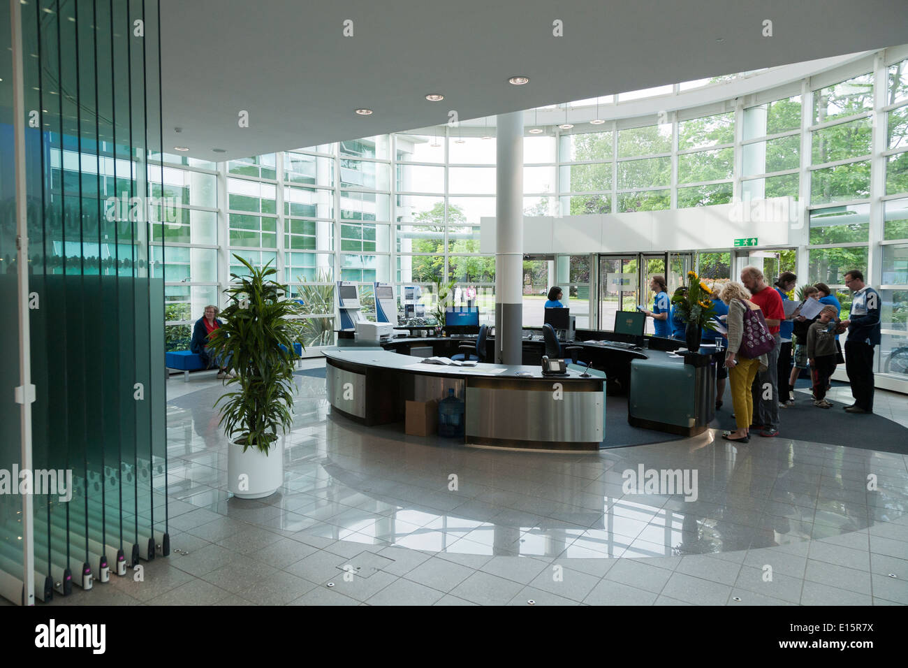 The main reception foyer / N.P.L., inside the main building of the ...