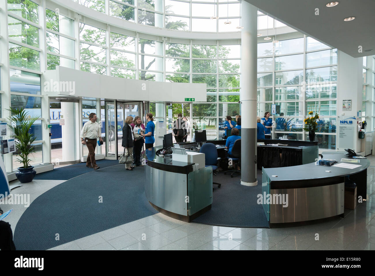 The main reception foyer / N.P.L., inside the main building of the ...
