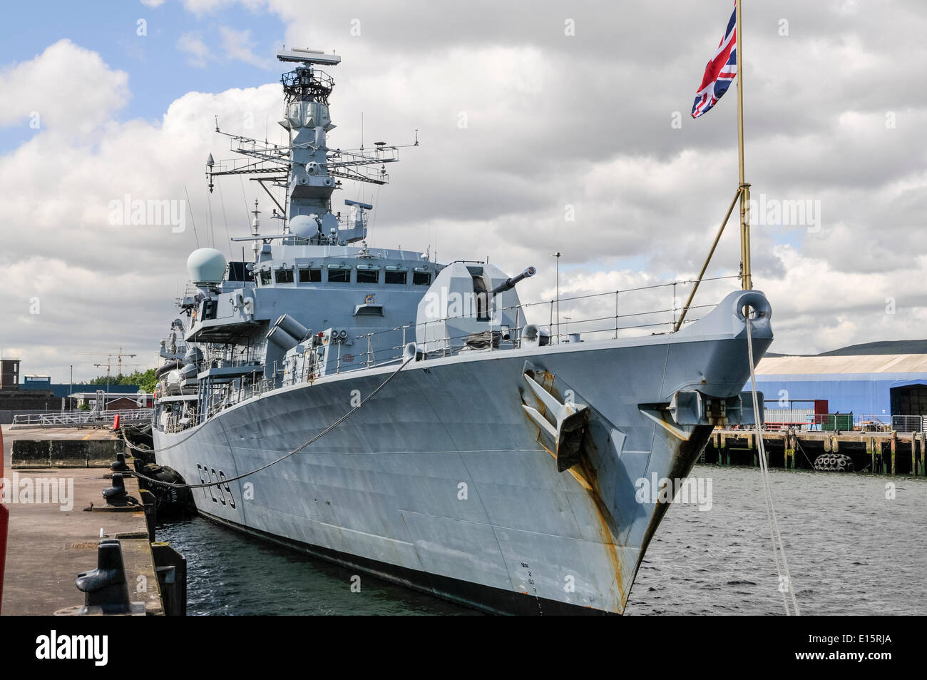 Belfast, Northern Ireland. 23 May 2014 - Royal Navy Type 23 Frigate ...