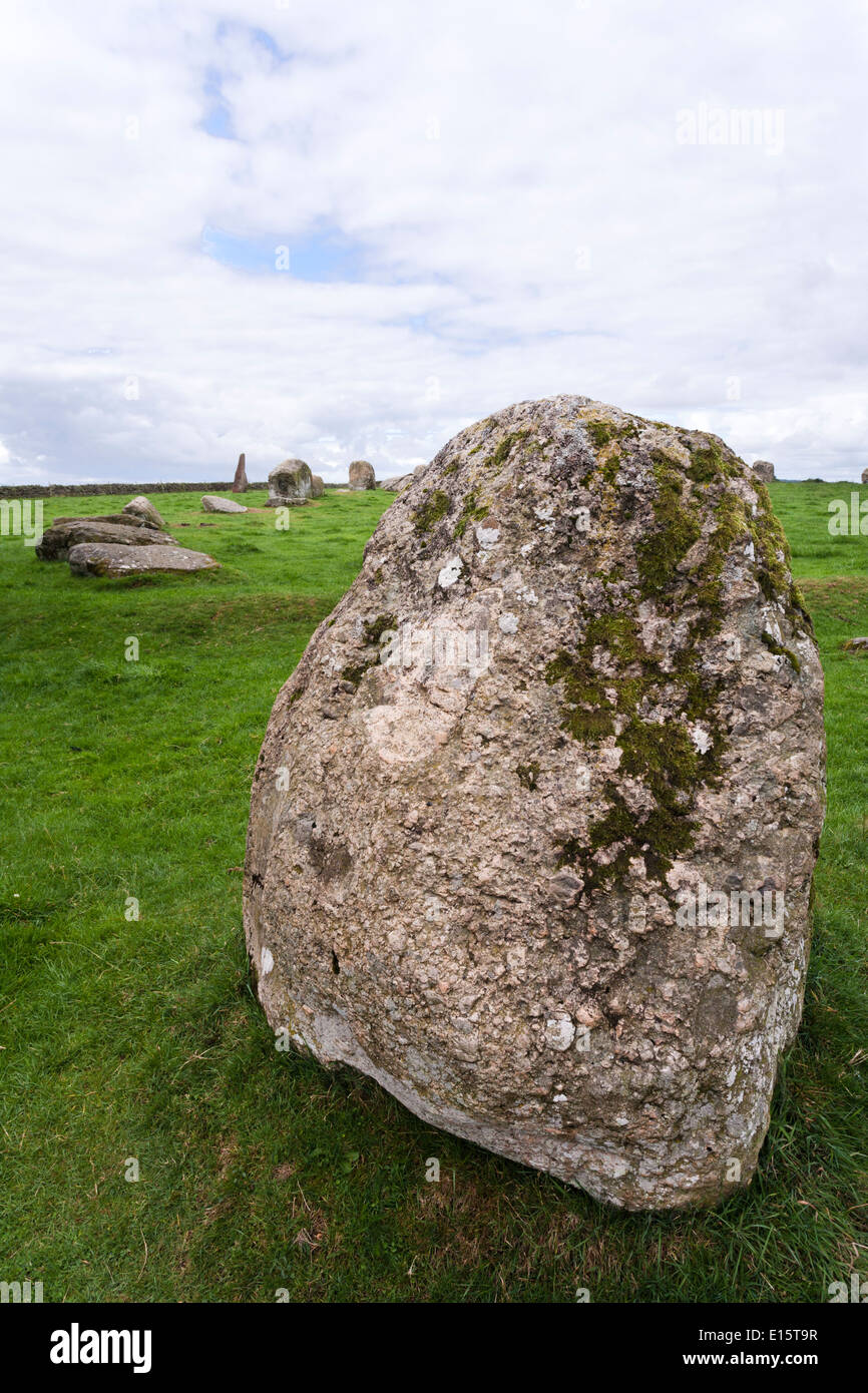 One of the stones of a Bronze Age stone circle at Little Salkeld, near ...