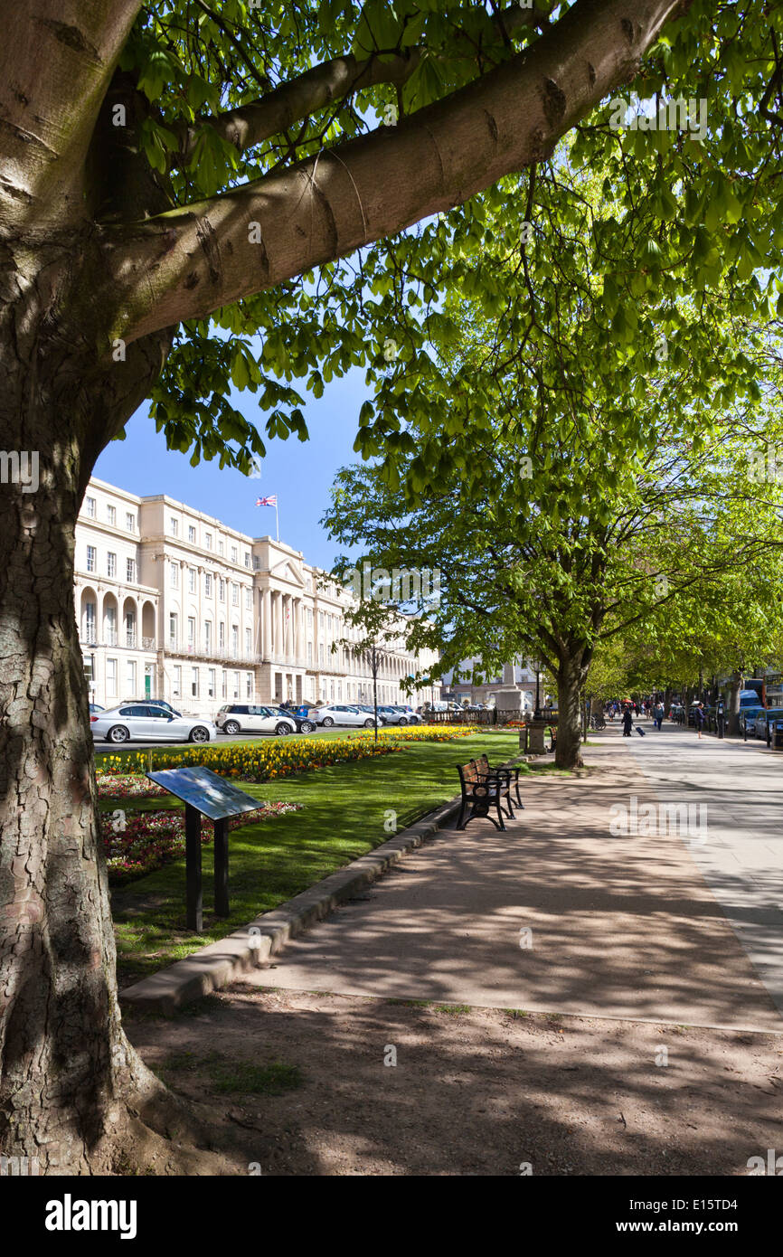 Springtime at The Promenade, Cheltenham Spa, Gloucestershire UK Stock ...