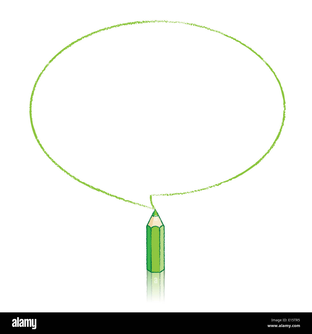 Green graffiti speech bubble Cut Out Stock Images & Pictures - Alamy