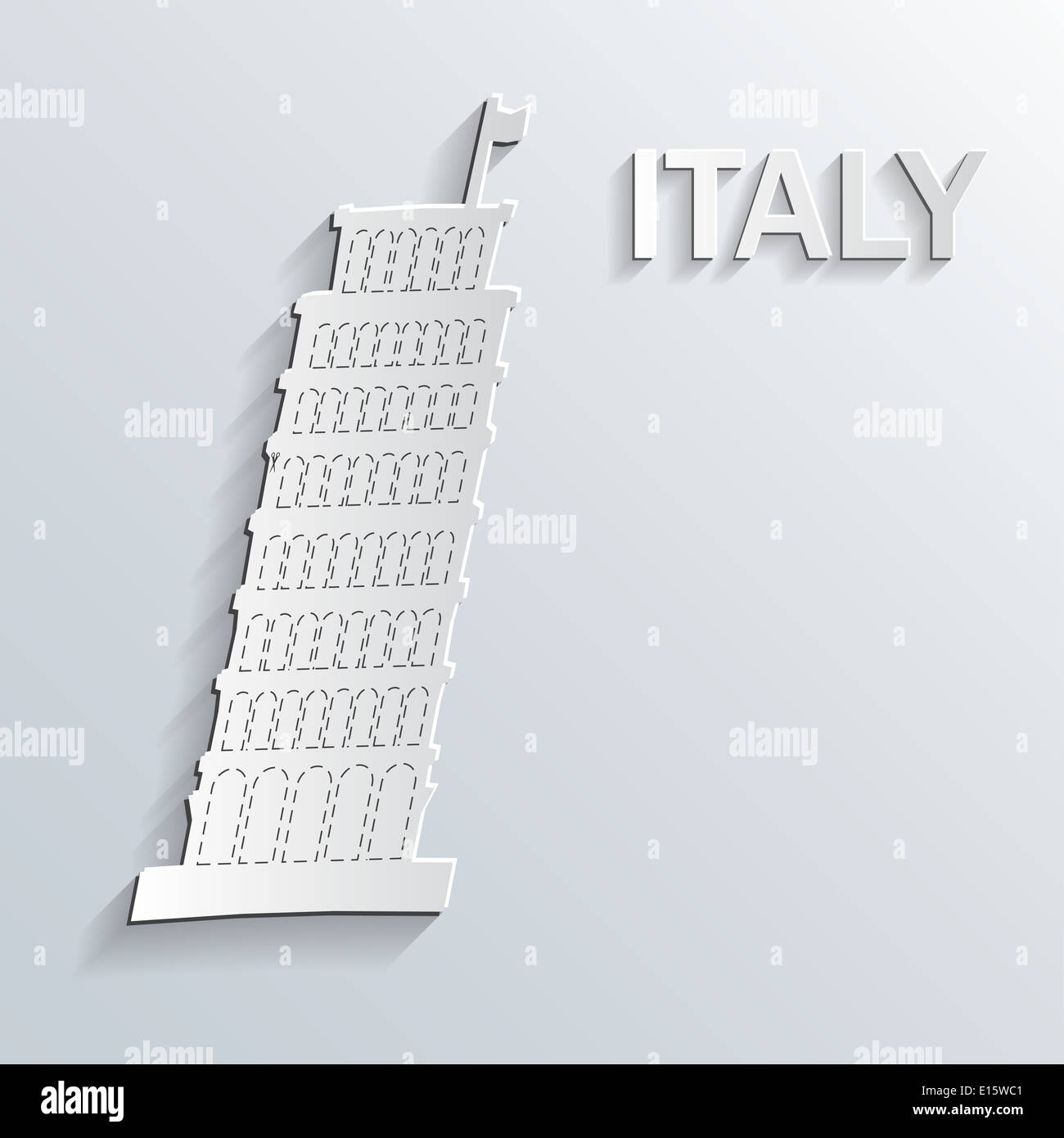 Landmark paper symbol Stock Photo - Alamy