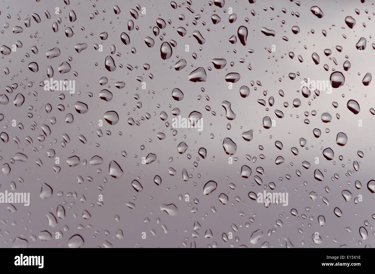 Water droplets on the glass with a colored background. Drops of water ...