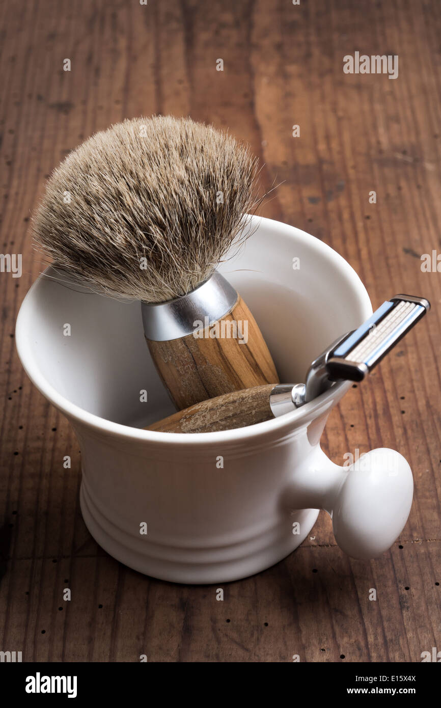 Retro shaving hi-res stock photography and images - Alamy