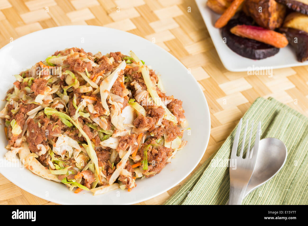 Corned beef and cabbage, a traditional meal in both Ireland and Hawaii ...