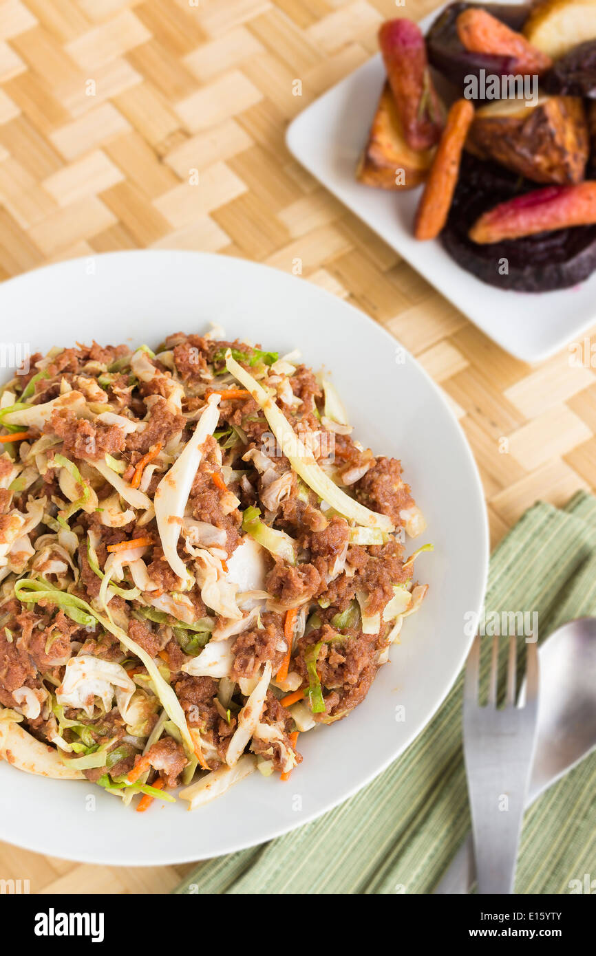 Corned beef and cabbage, a traditional meal in both Ireland and Hawaii ...
