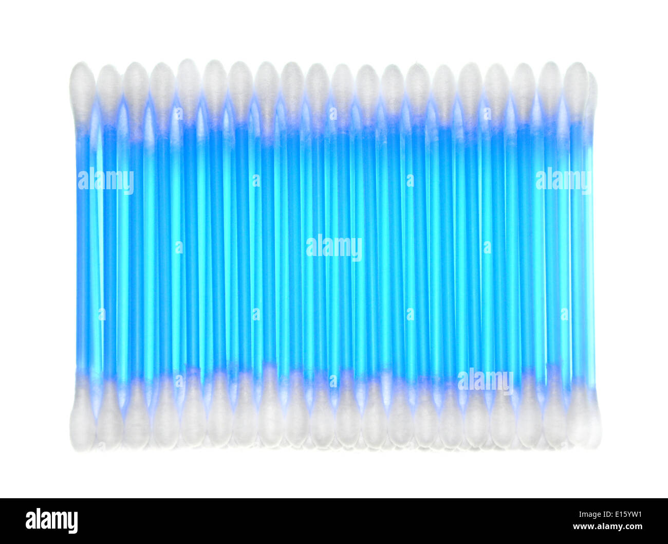 Cotton buds isolated over white Stock Photo - Alamy