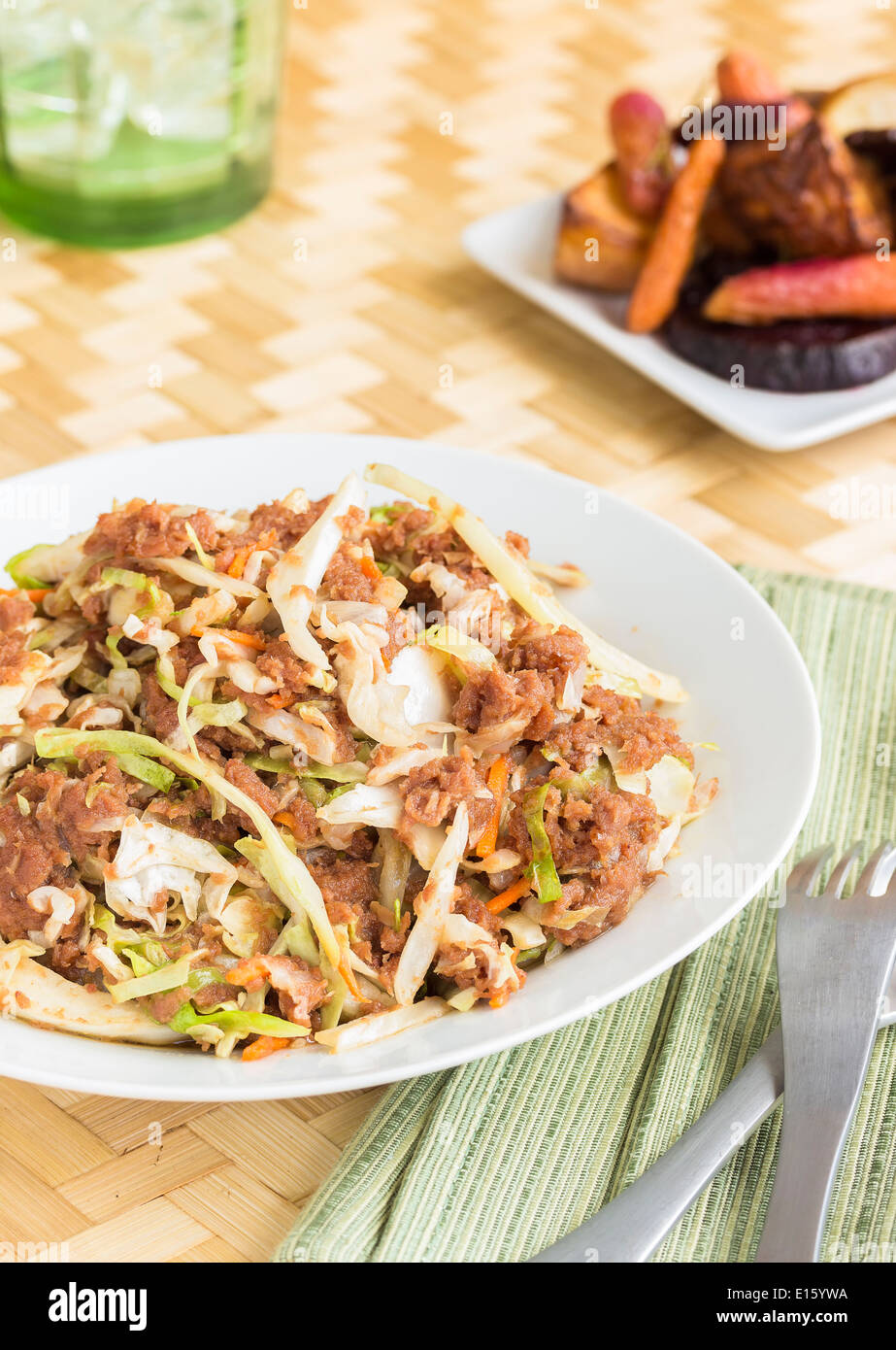 Corned beef and cabbage, a traditional meal in both Ireland and Hawaii ...