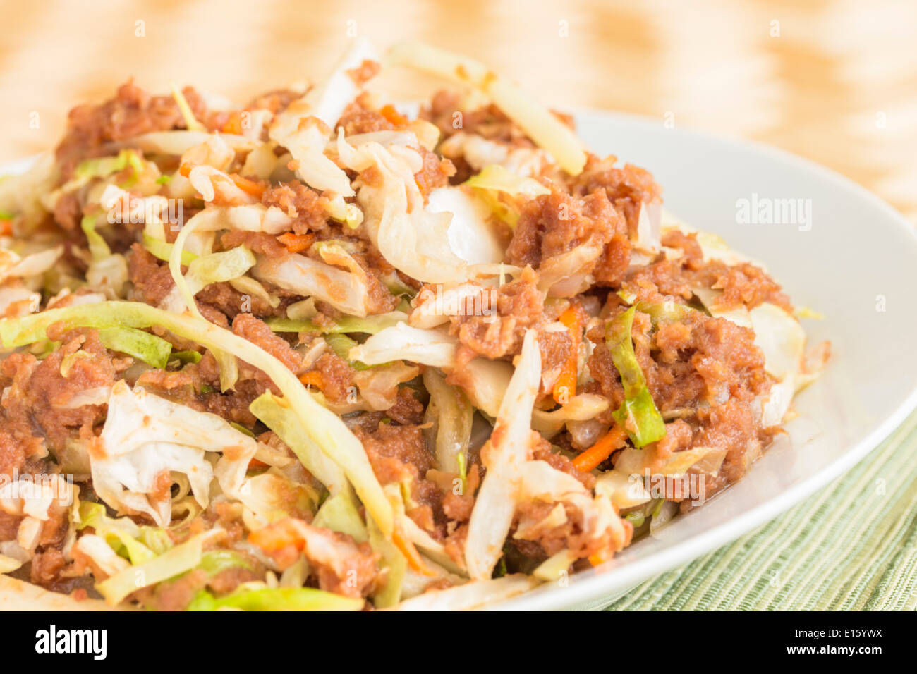Corned beef and cabbage, a traditional meal in both Ireland and Hawaii ...