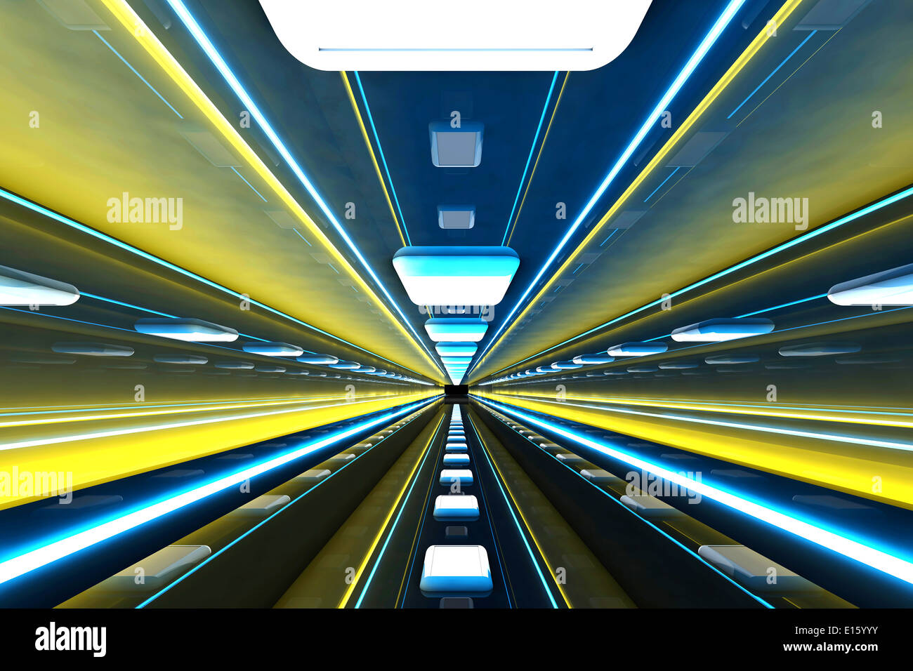 An architecture interior of a tunnel Stock Photo - Alamy
