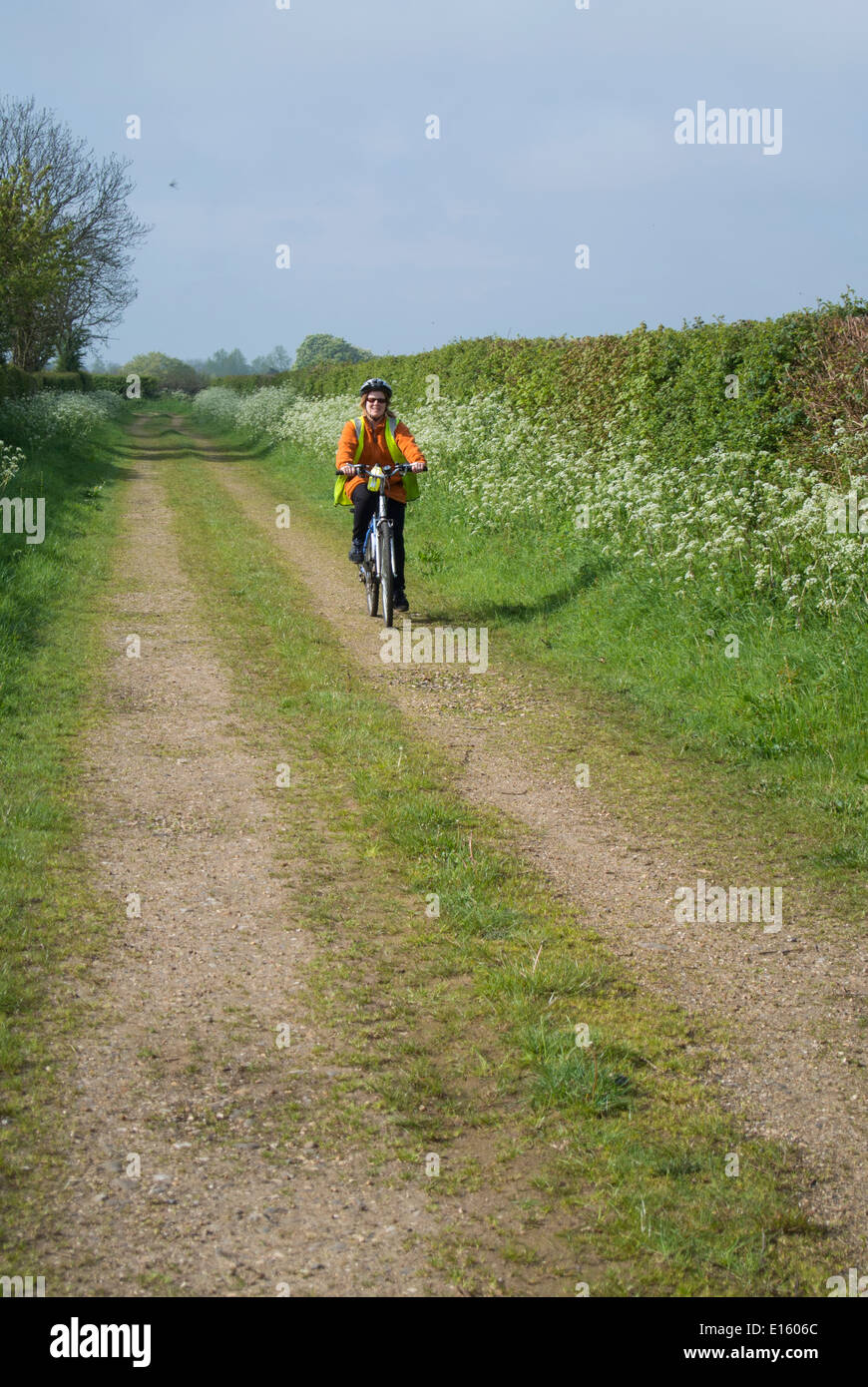 Lady cyclist hi-res stock photography and images - Alamy