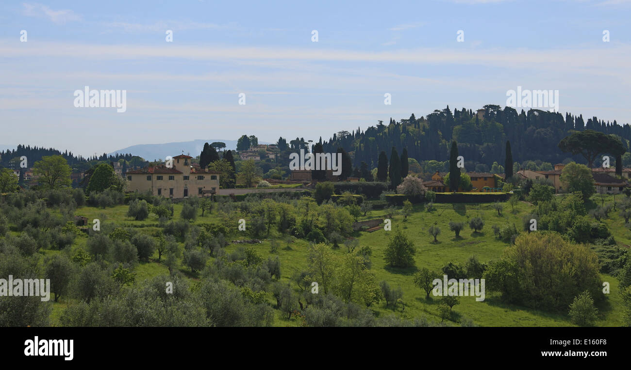 view of rural area in Tuscany Stock Photo - Alamy