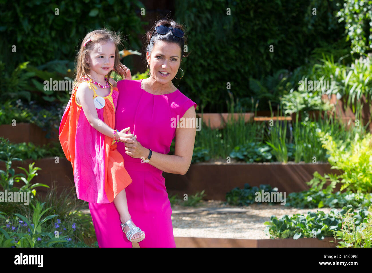 Susanna Reid in the First Touch Garden celebrating the work of the ...