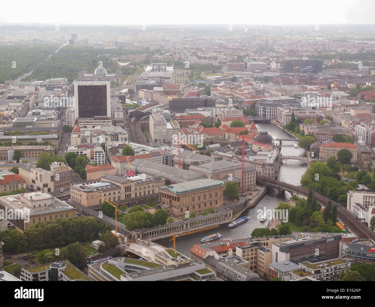 Aerial view of the city of Berlin in Germany Stock Photo - Alamy