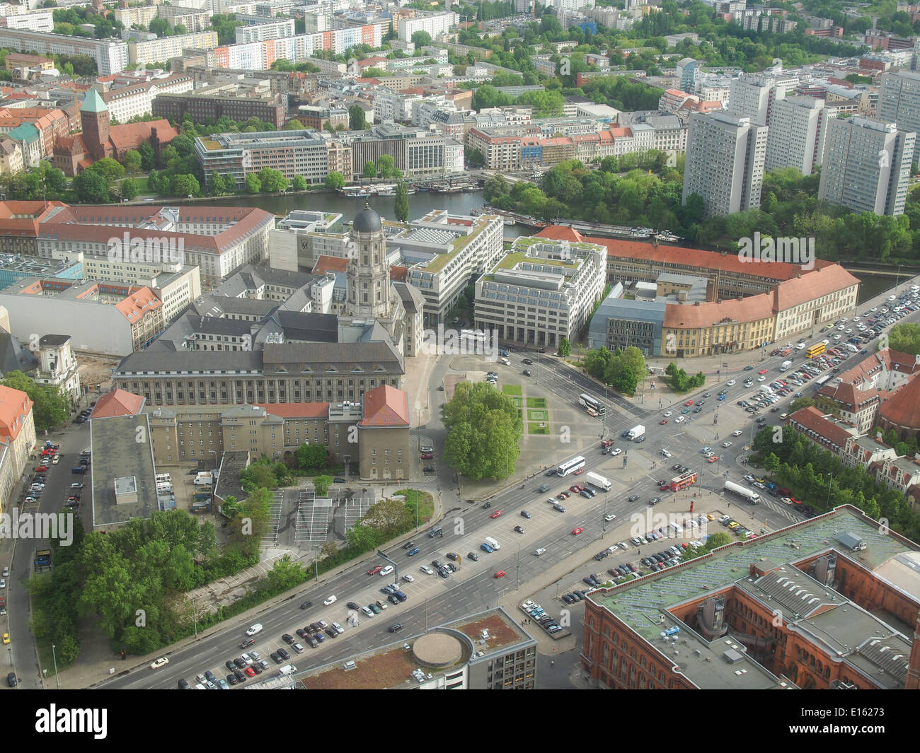 Aerial view of the city of Berlin in Germany Stock Photo - Alamy