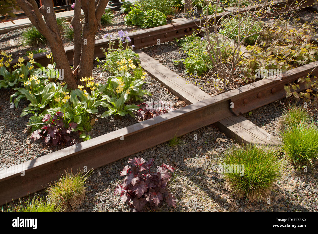 The High Line rail track Manhatten NYC US Stock Photo - Alamy