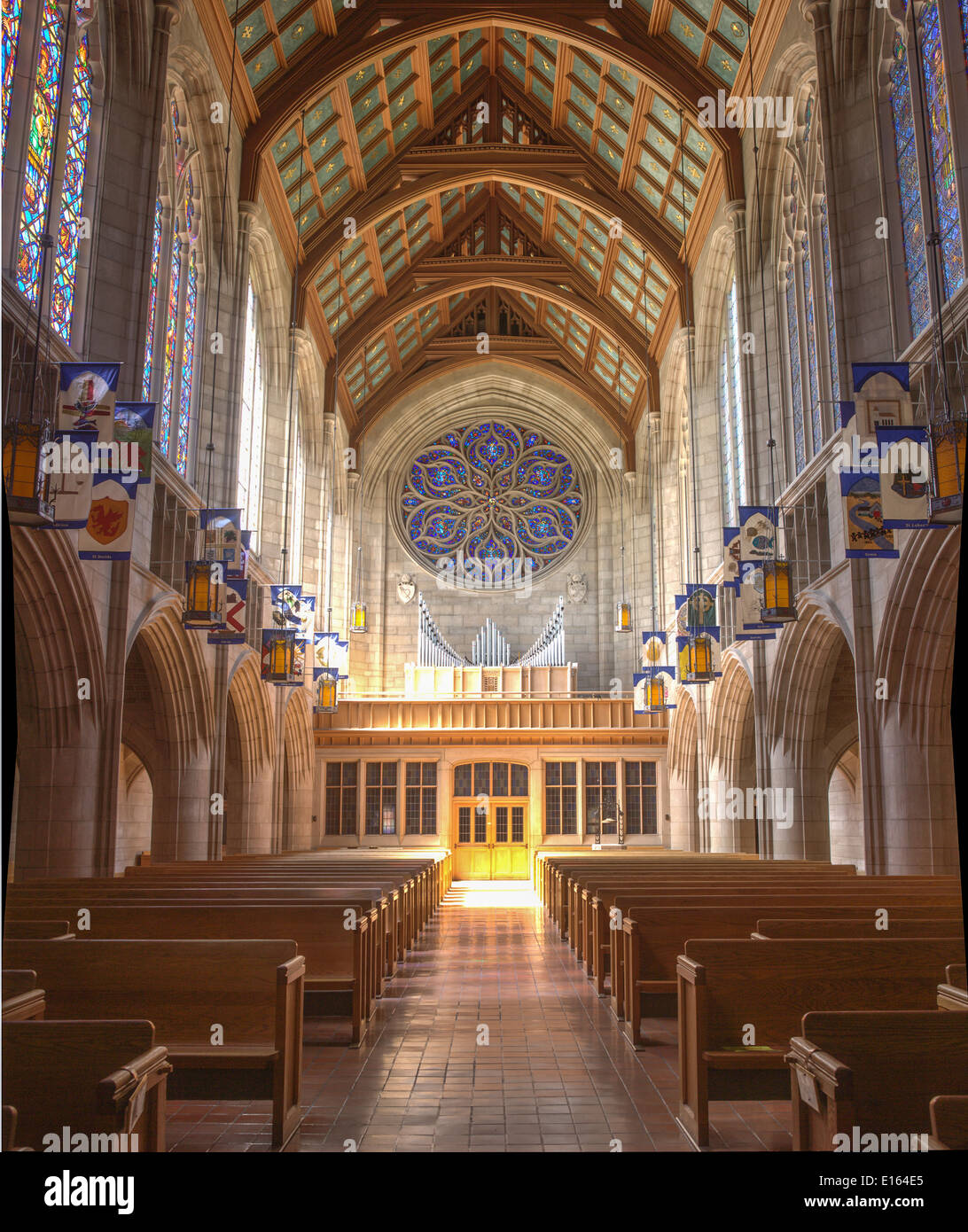 The detailed architecture of St. Johns Church Stock Photo - Alamy