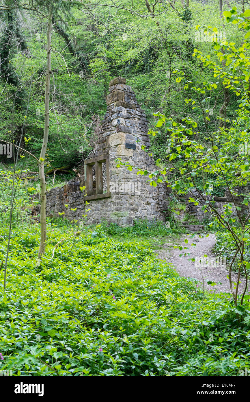 Batemans house, site of an old lead mine pump house, Lathkill dale ...