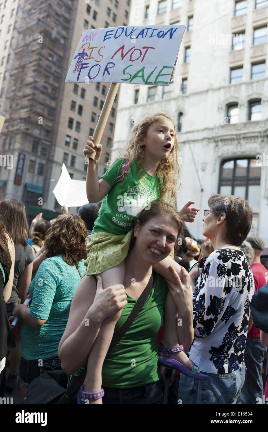 Demonstration by NYC Public School parents, teachers, and students ...